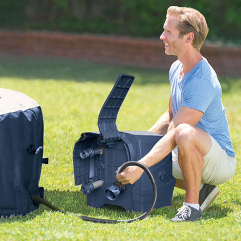 Intex Purespa Plus Inflatable Bubble Jet Hot Tub and Slip Resistant ...