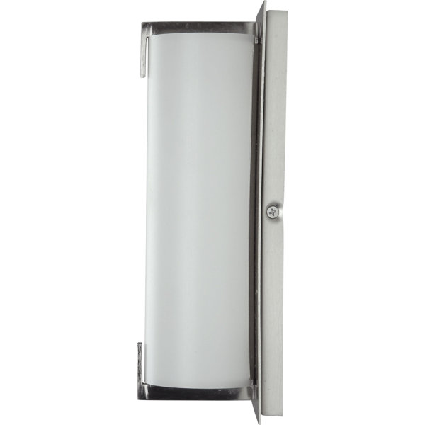 Wrought Studio Rectangle Wall Sconce Round Lens Vertical Open Band 30K ...