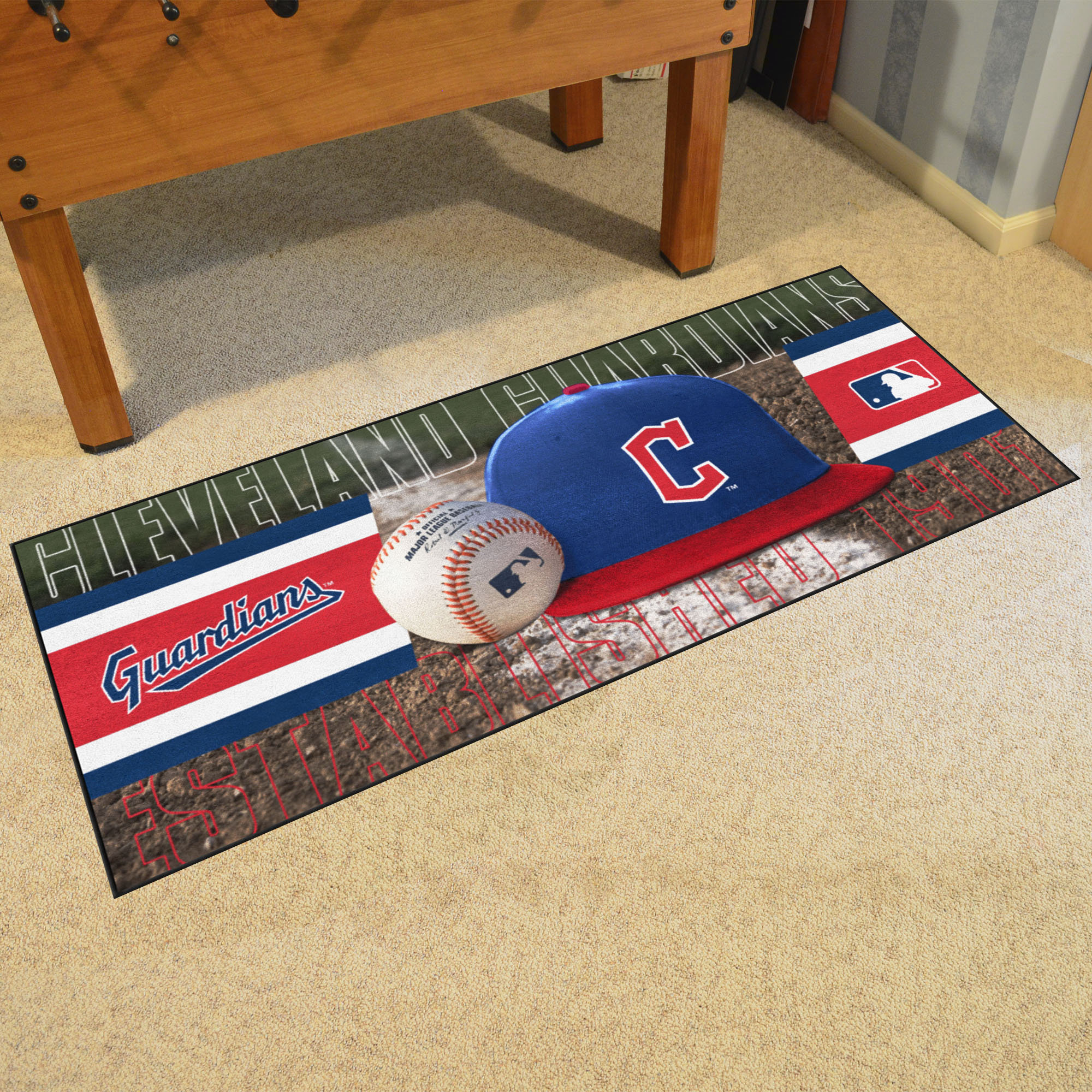 FANMATS 16918 MLB Cleveland Indians Baseball Runner | Wayfair