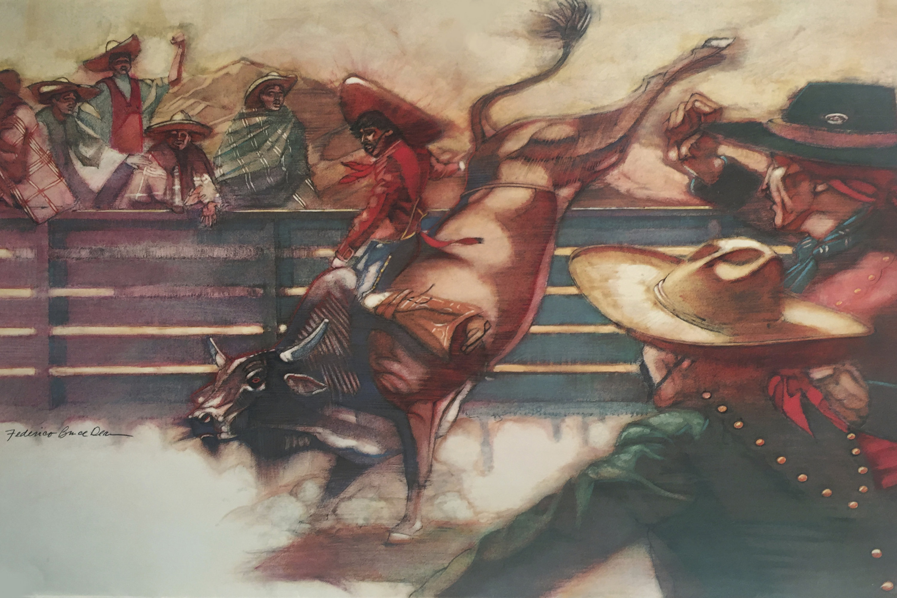 Winston Porter The Rodeo by Bruce Dean - Wrapped Canvas Painting | Wayfair