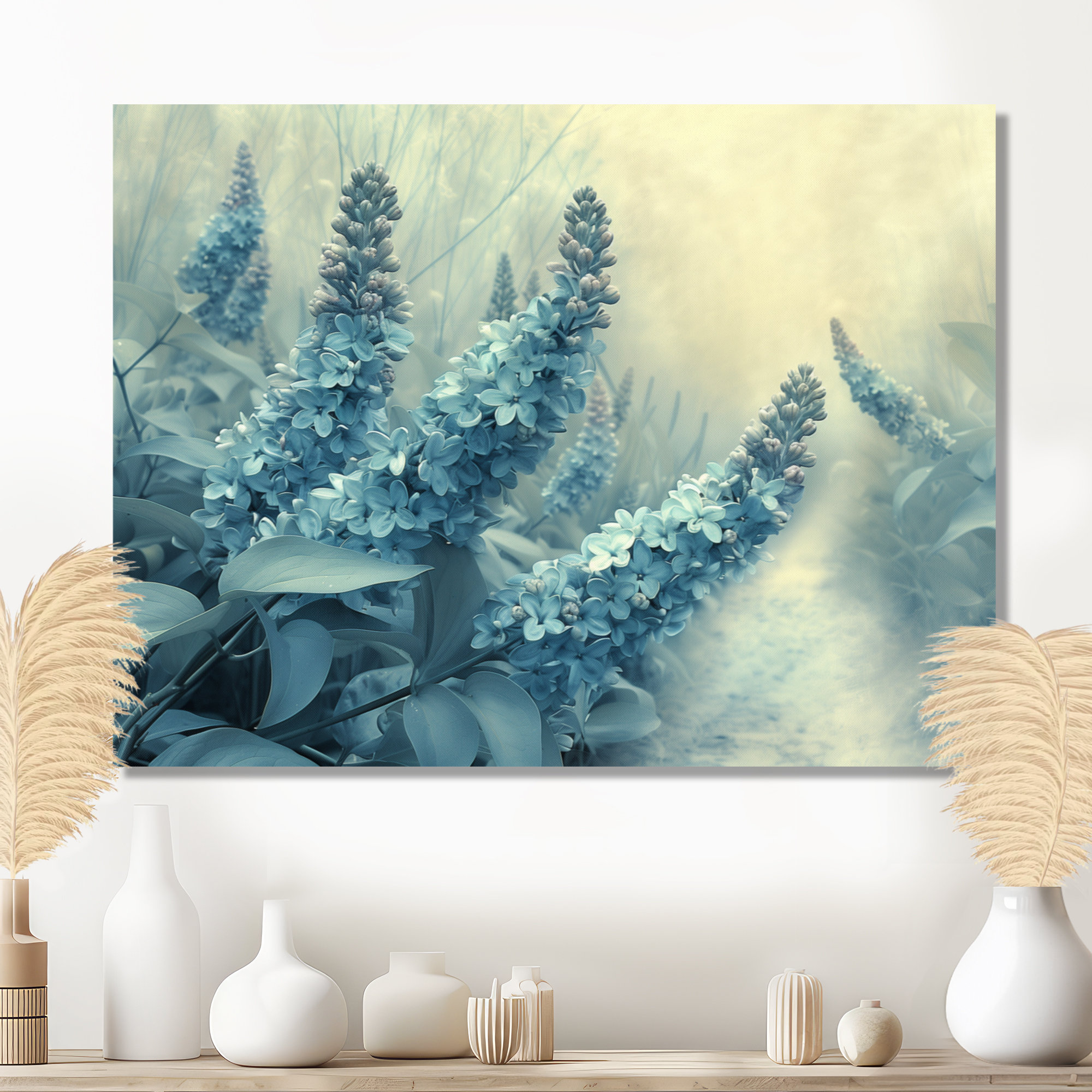 Winston Porter Blue White Lilac Dream Photo In Winter - Lilacs Wall ...