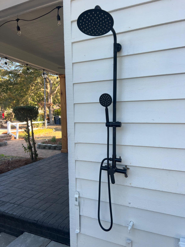 Beniar Outdoor Shower Faucet Shower Fixture Combo Set | Wayfair