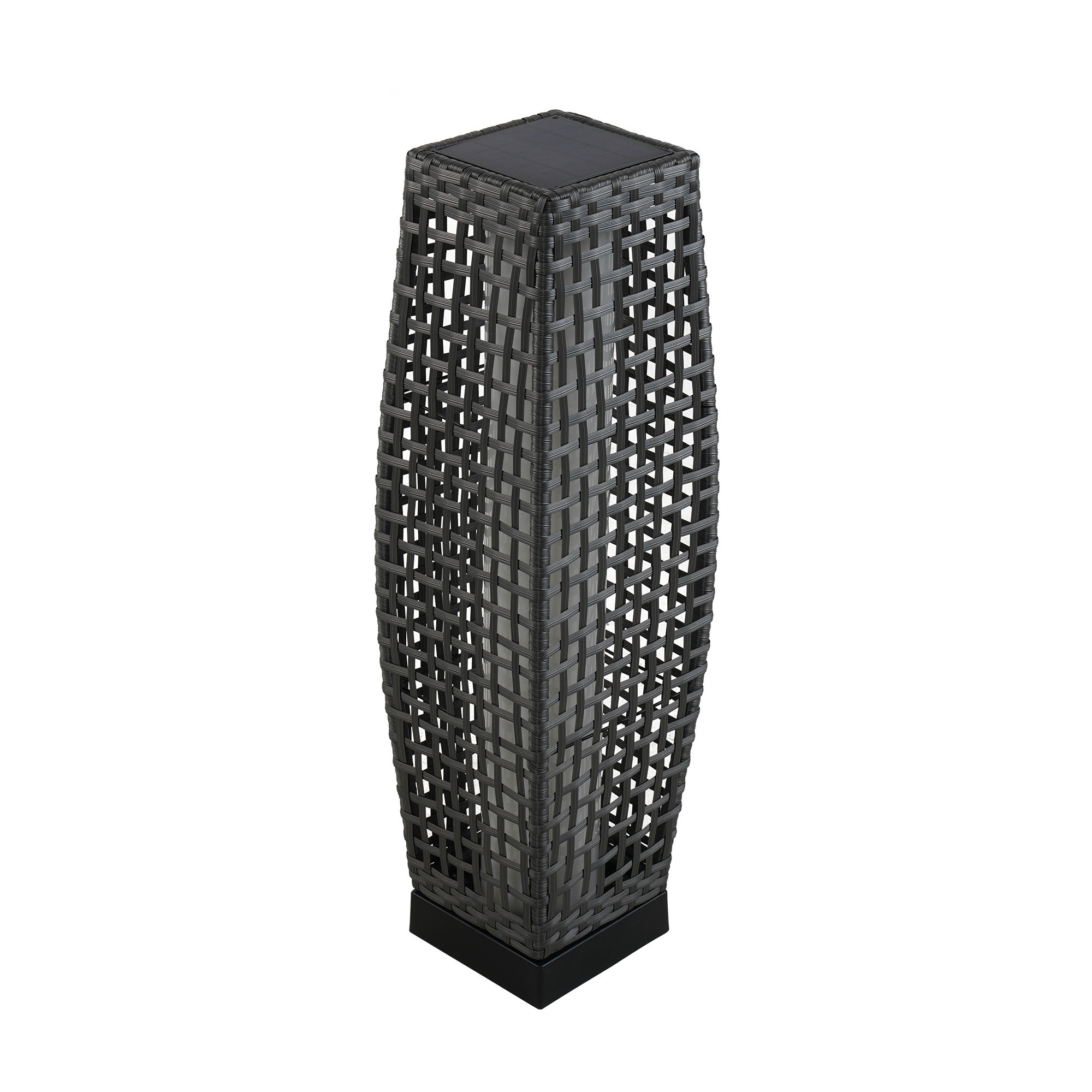 Grand Patio Solar Powered Wicker Integrated LED Outdoor Floor Lamp ...