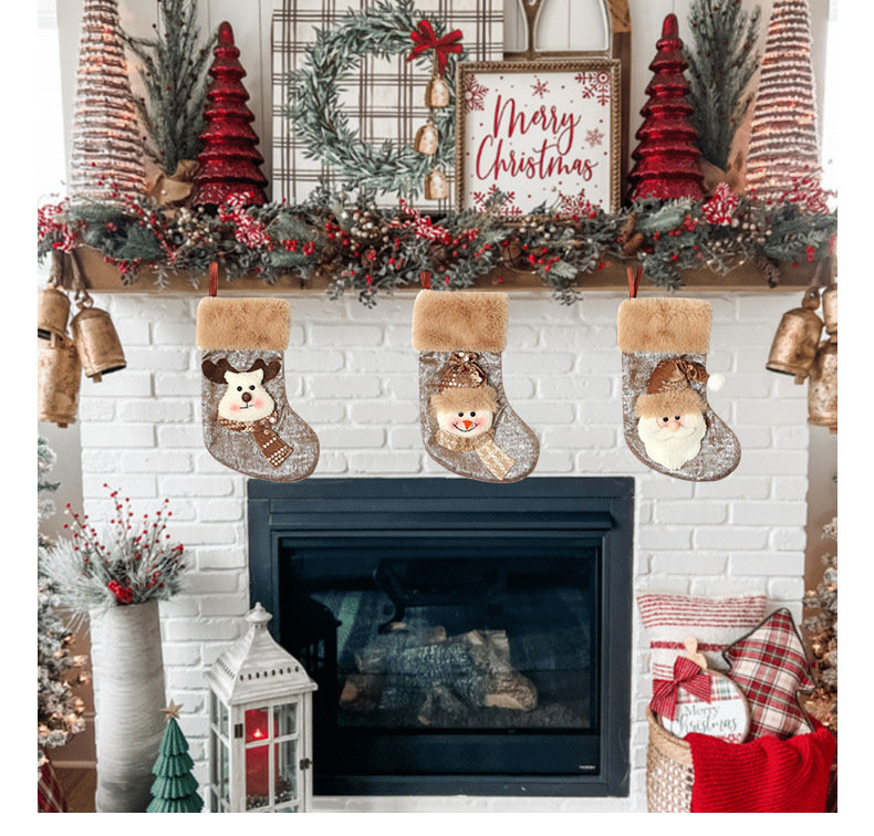 Alcott Hill® New Style Christmas Socks, Festive Tree Ornaments and ...