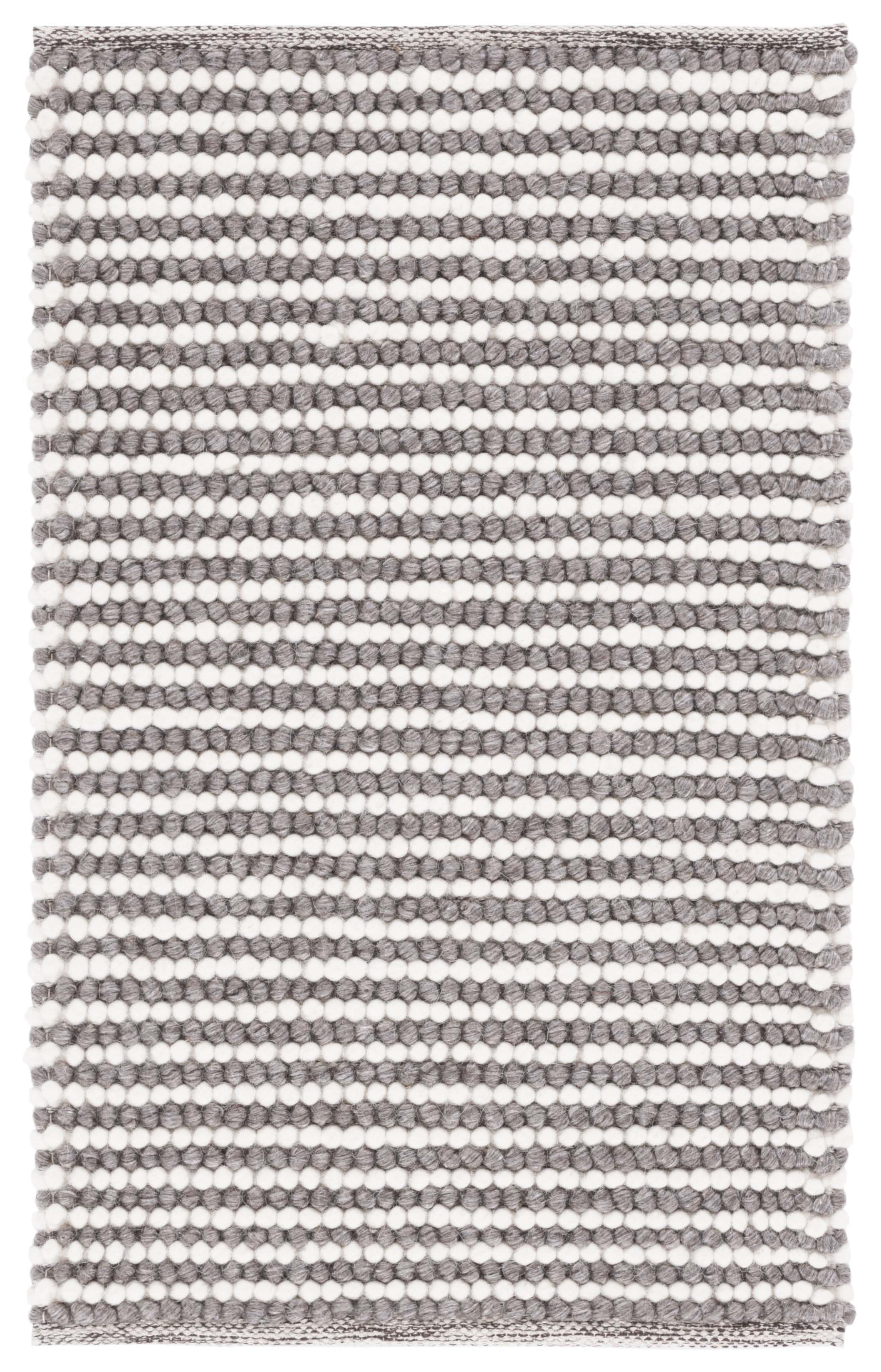 Birch Lane™ Cleodora Chevron Handmade Area Rug in Ivory/Dark Brown ...