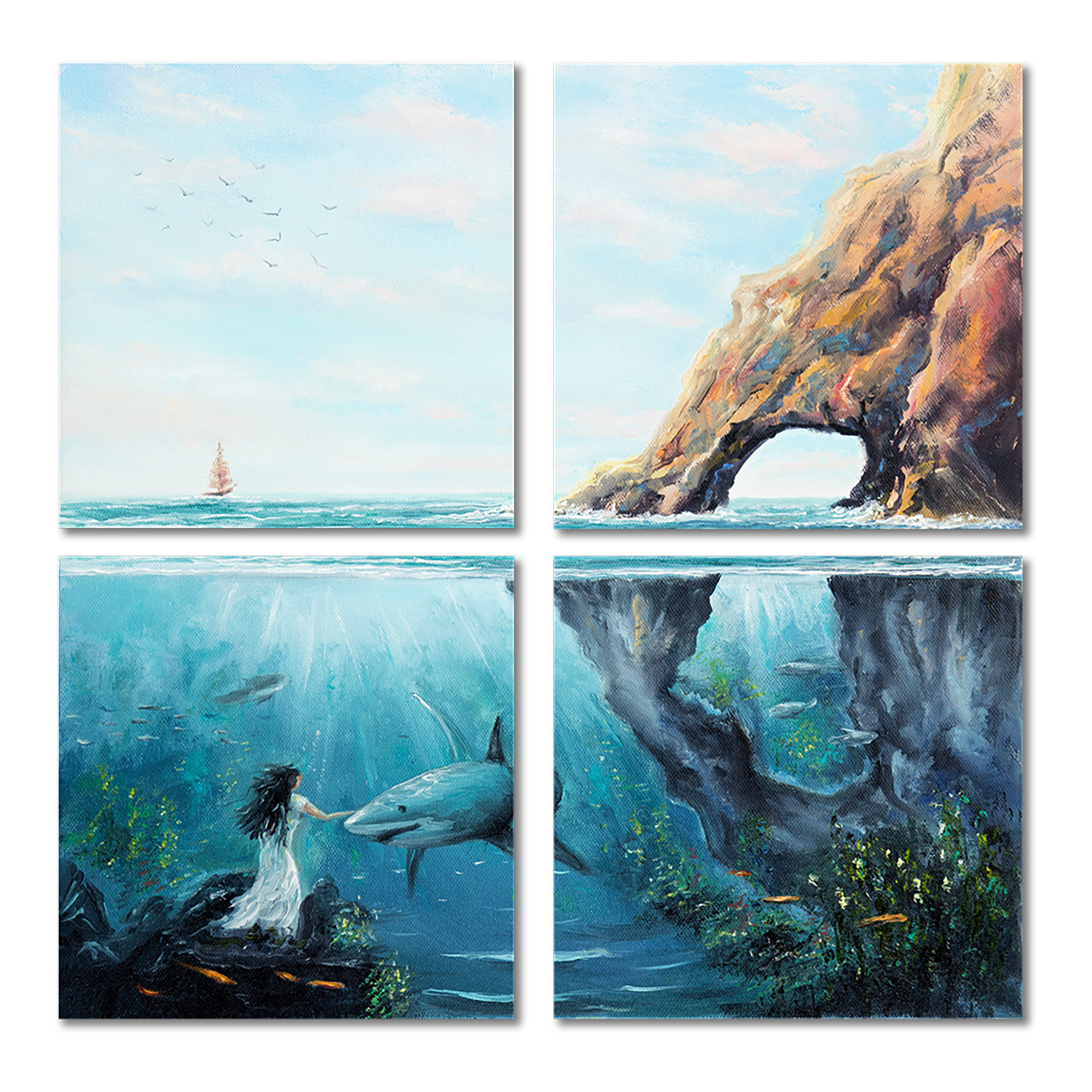 Rosecliff Heights Underwater Fairy & Shark Ocean & Mountain World ...