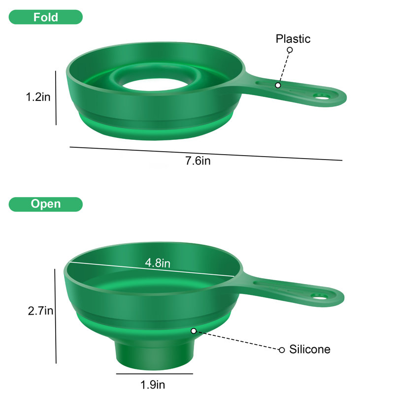 CELECTIGO Foldable Telescopic Funnels Set | Wayfair