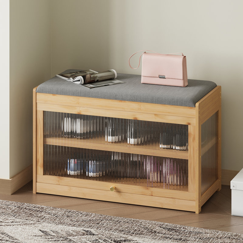 Latitude Run® 7 Pair Shoe Storage Bench & Reviews | Wayfair