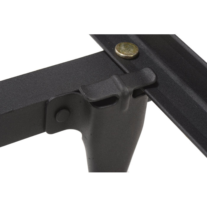 Alwyn Home Adjustable Metal Bed Frame with Center Support Rail, Support ...