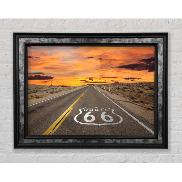 Bright Star Route 66 Sunset - Single Picture Frame Art Prints | Wayfair ...