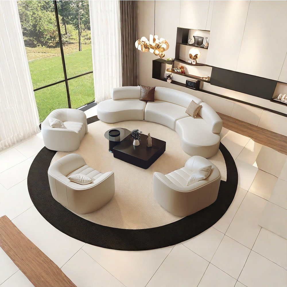 Walkoly Semi-circular curved shaped movable corner sofa | Wayfair