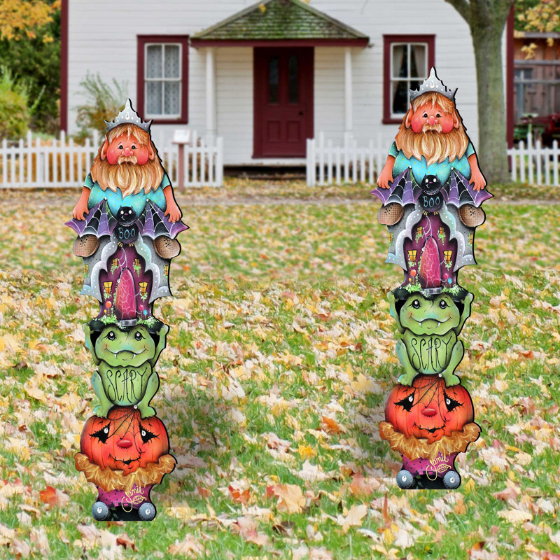 The Holiday Aisle® Scary Boo Walkway Greeters | Wayfair