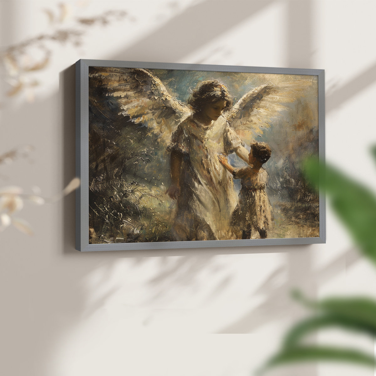 Trinx Angels From Above-XCIX -Framed Print - Restickable | Wayfair