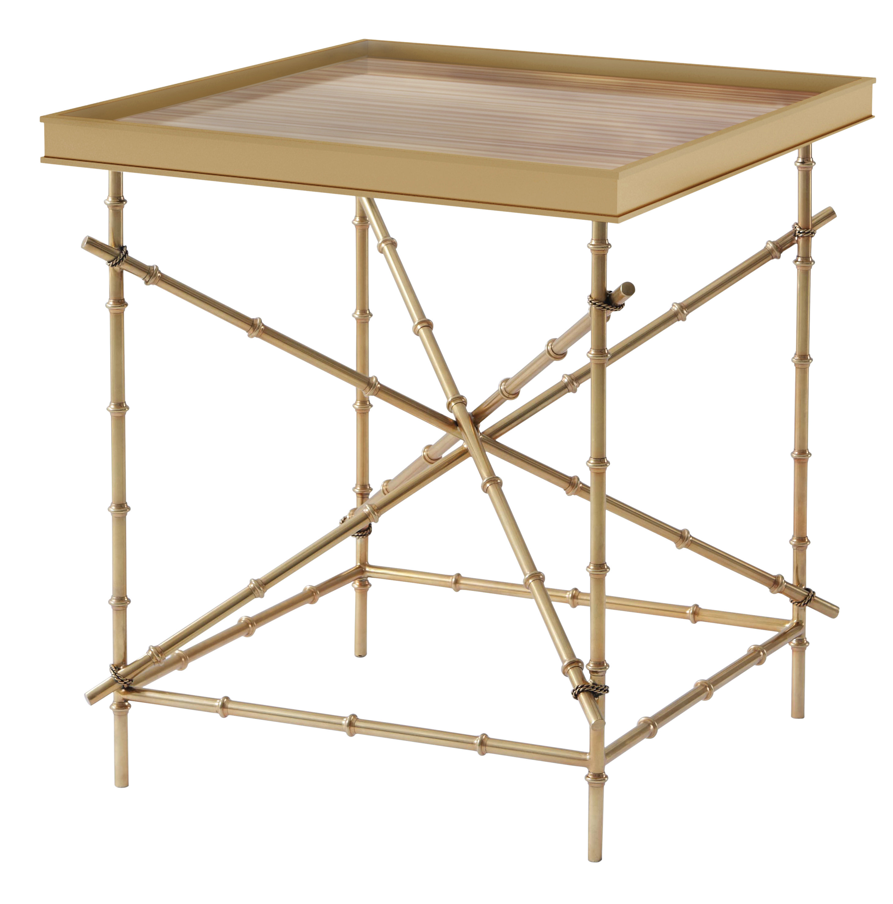 Theodore Alexander Ingrid Glass Tray Top End Table - Wayfair Canada