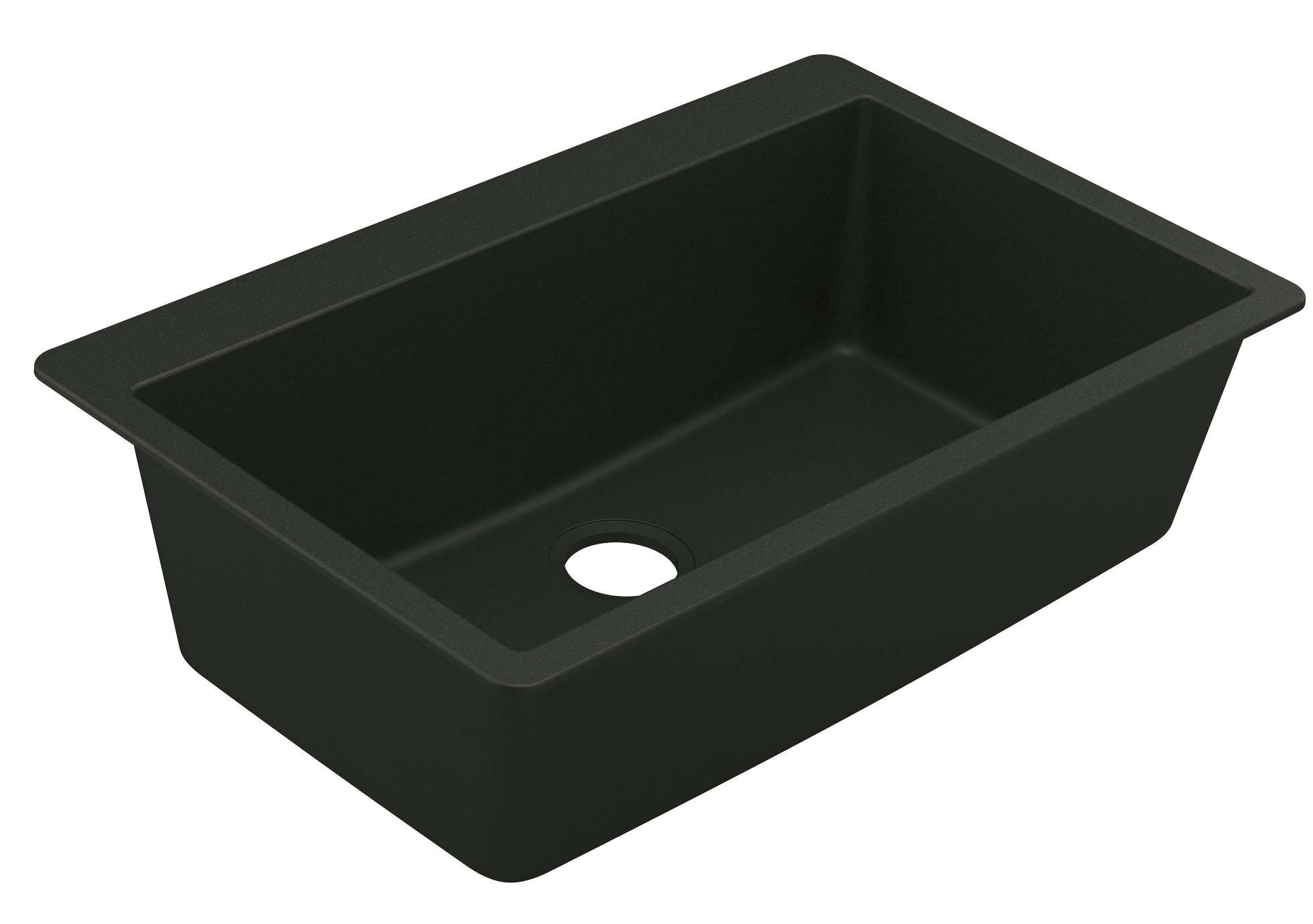 Moen Host 33-Inch Wide x 9.5-Inch Deep Dual Mount Granite Single Bowl ...