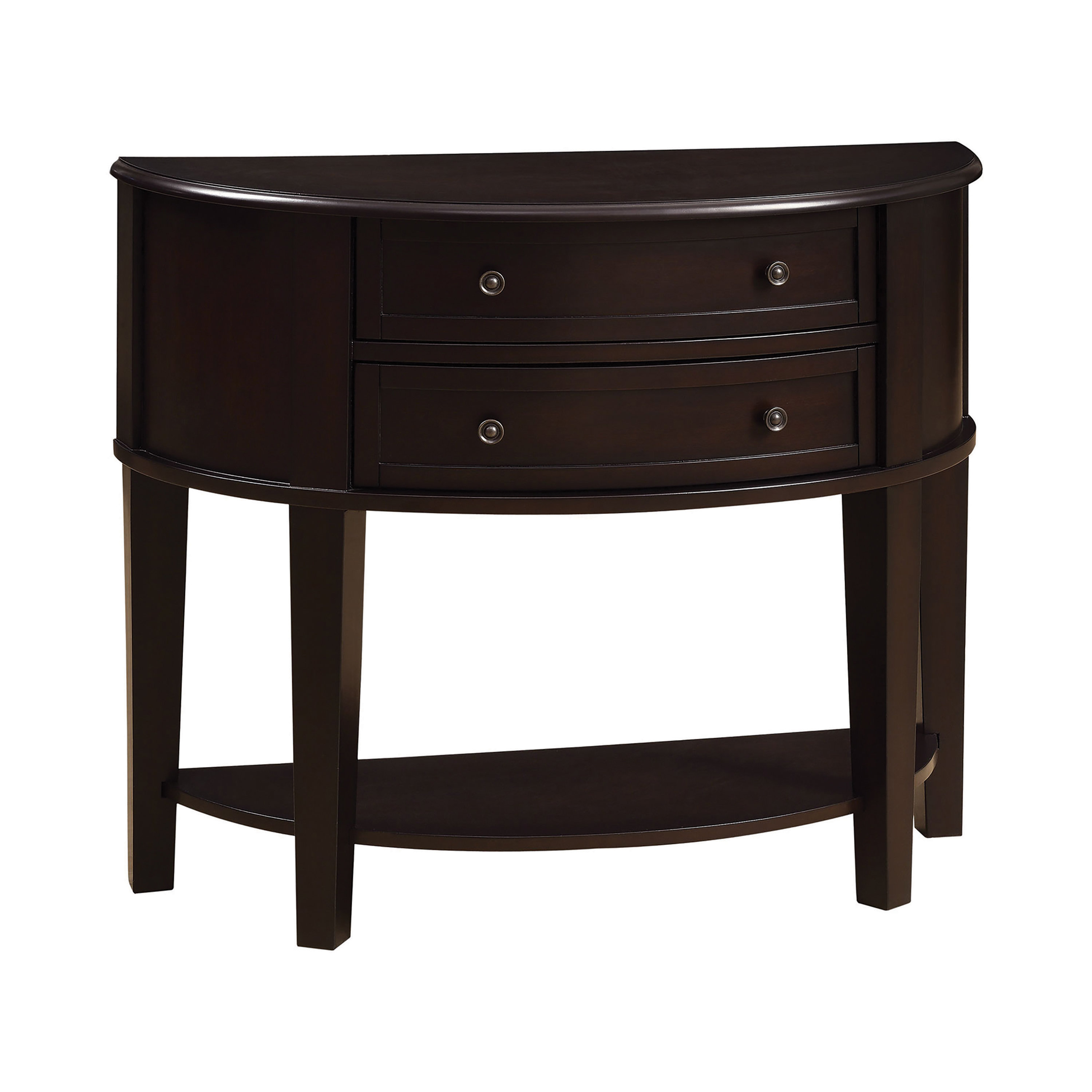 Charlton Home® Giffin Demilune Hallway Entry Console Table | Wayfair