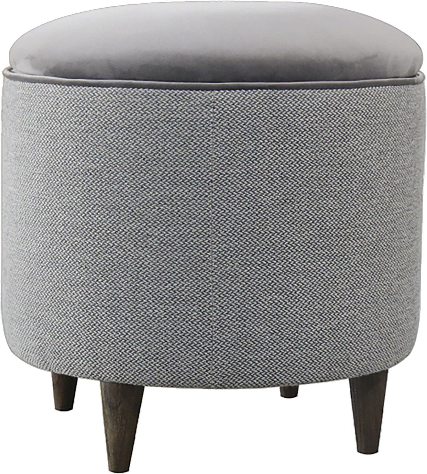 Latitude Run® Chestnut 18.1" Wide Round Storage Ottoman | Wayfair