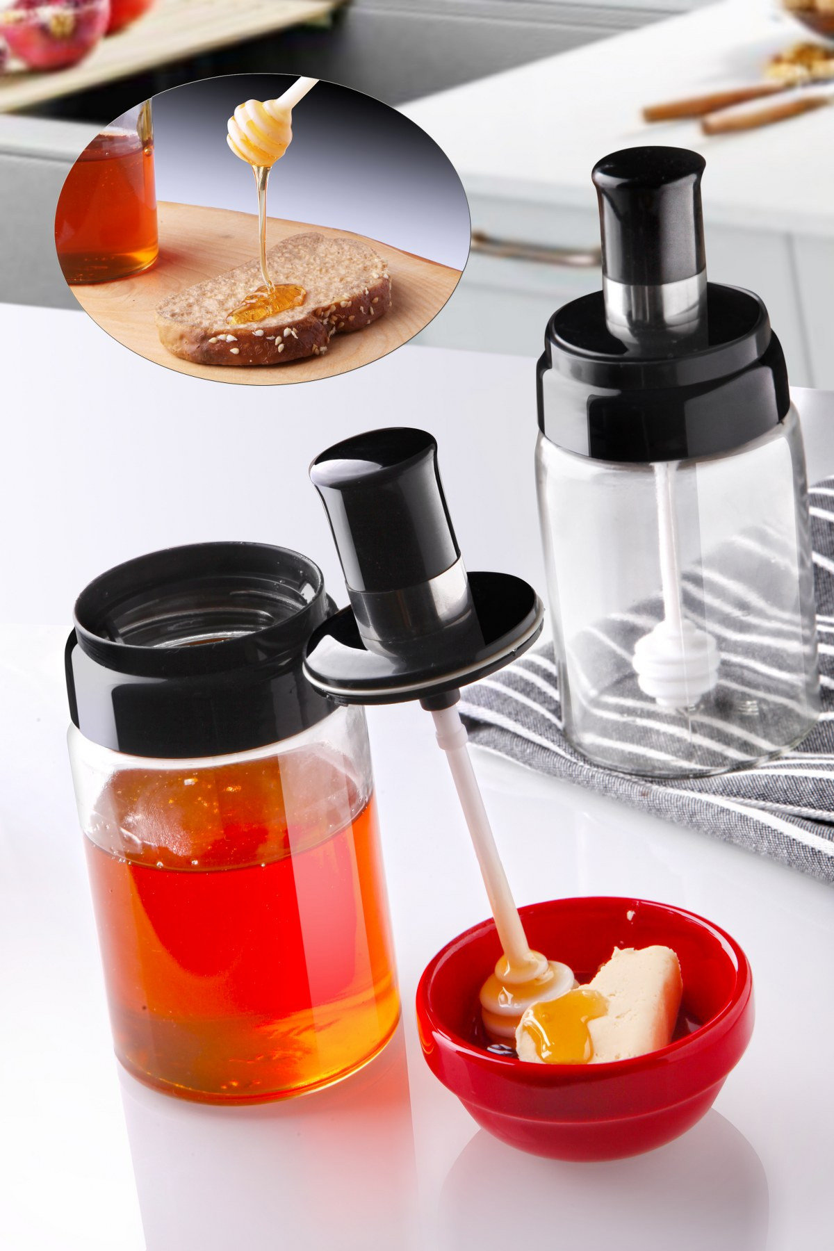 East Urban Home 8.8oz. Glass Syrup Dispenser | Wayfair