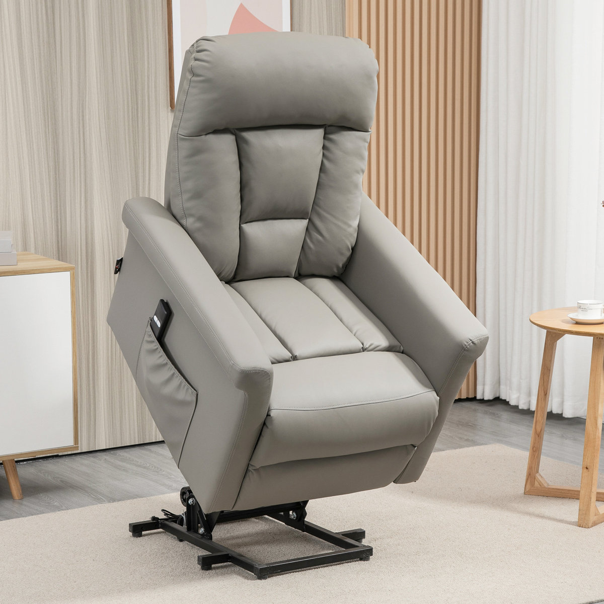 17 Stories Janelli Faux Leather Manual Recliner & Reviews | Wayfair.co.uk