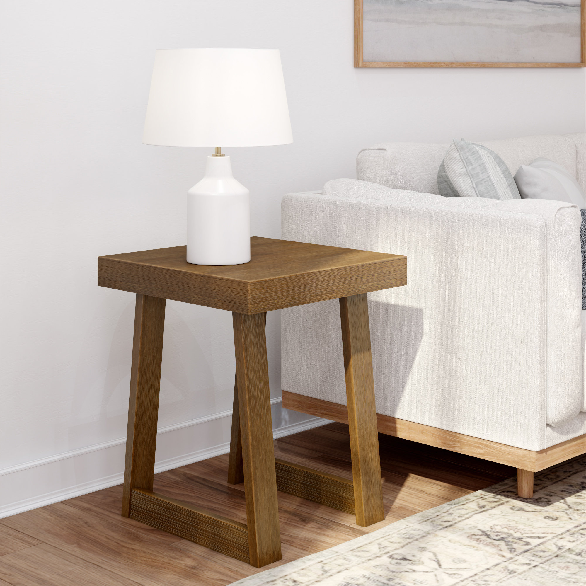 Latitude Run® Hendrik Solid Wood Sled End Table | Wayfair