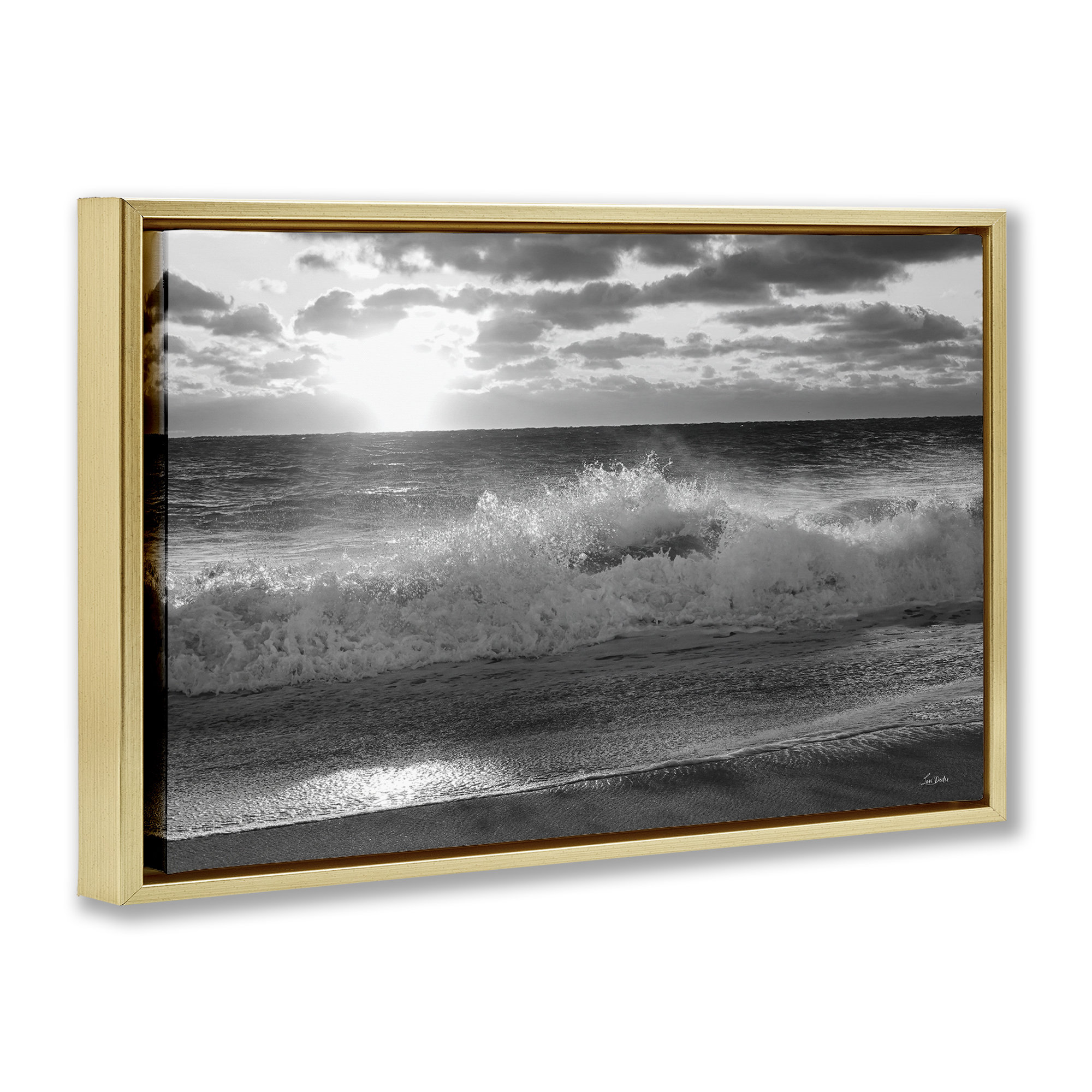 Highland Dunes Crashing Sea Waves Floater Canvas by Lori Deiter | Wayfair