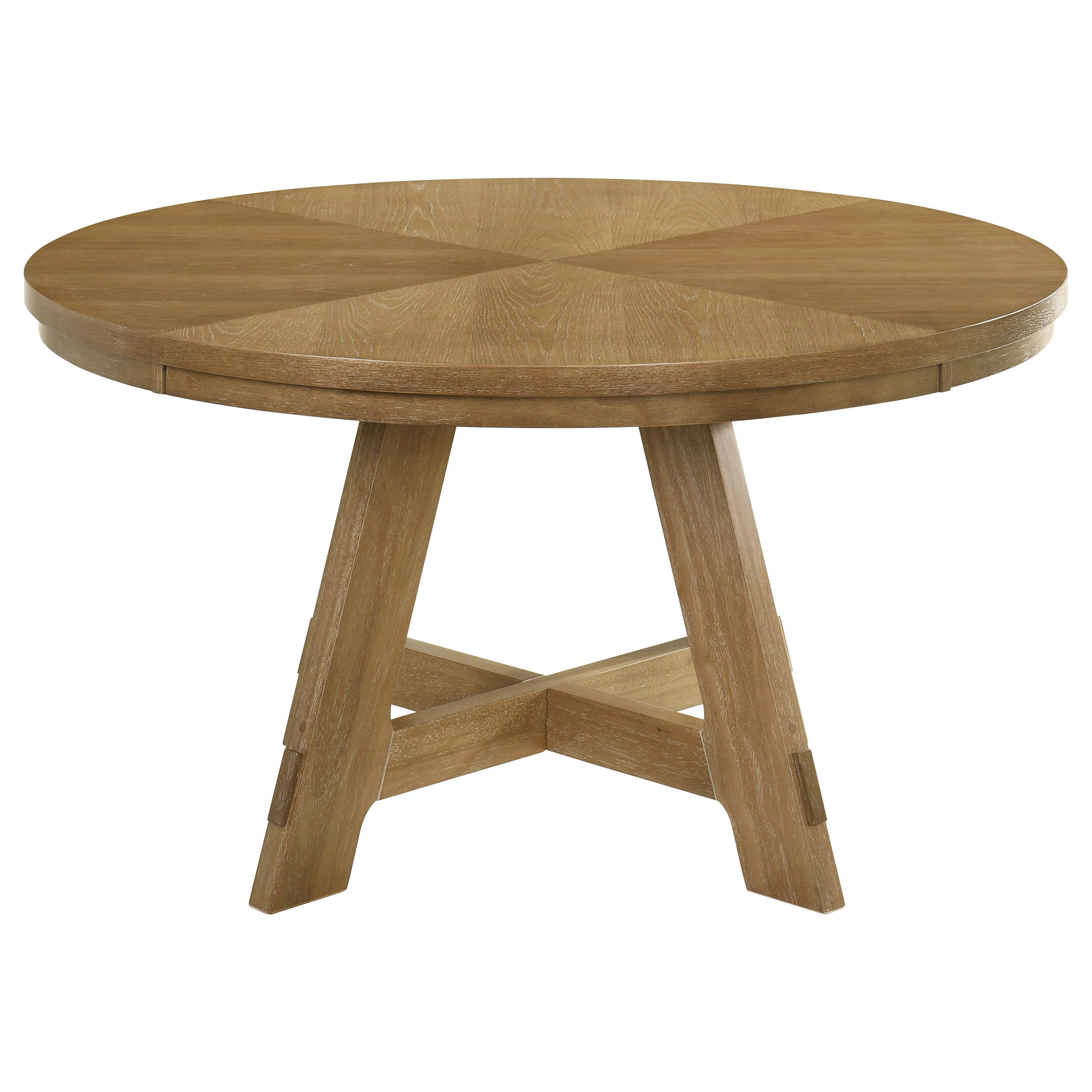 George Oliver Nana Danvers Round 54-inch Wood Dining Table Brown Oak ...