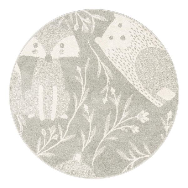 Unique Loom Whimsy Machine Woven / Power Loomed Polypropylene Rug ...