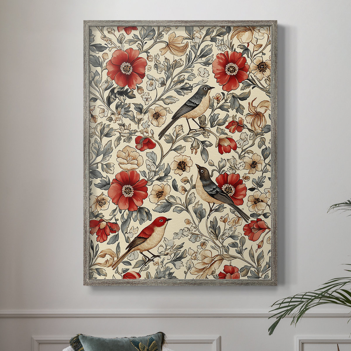 Lark Manor™ WM MORRIS Series XCII Framed Print - Solid Wood | Wayfair