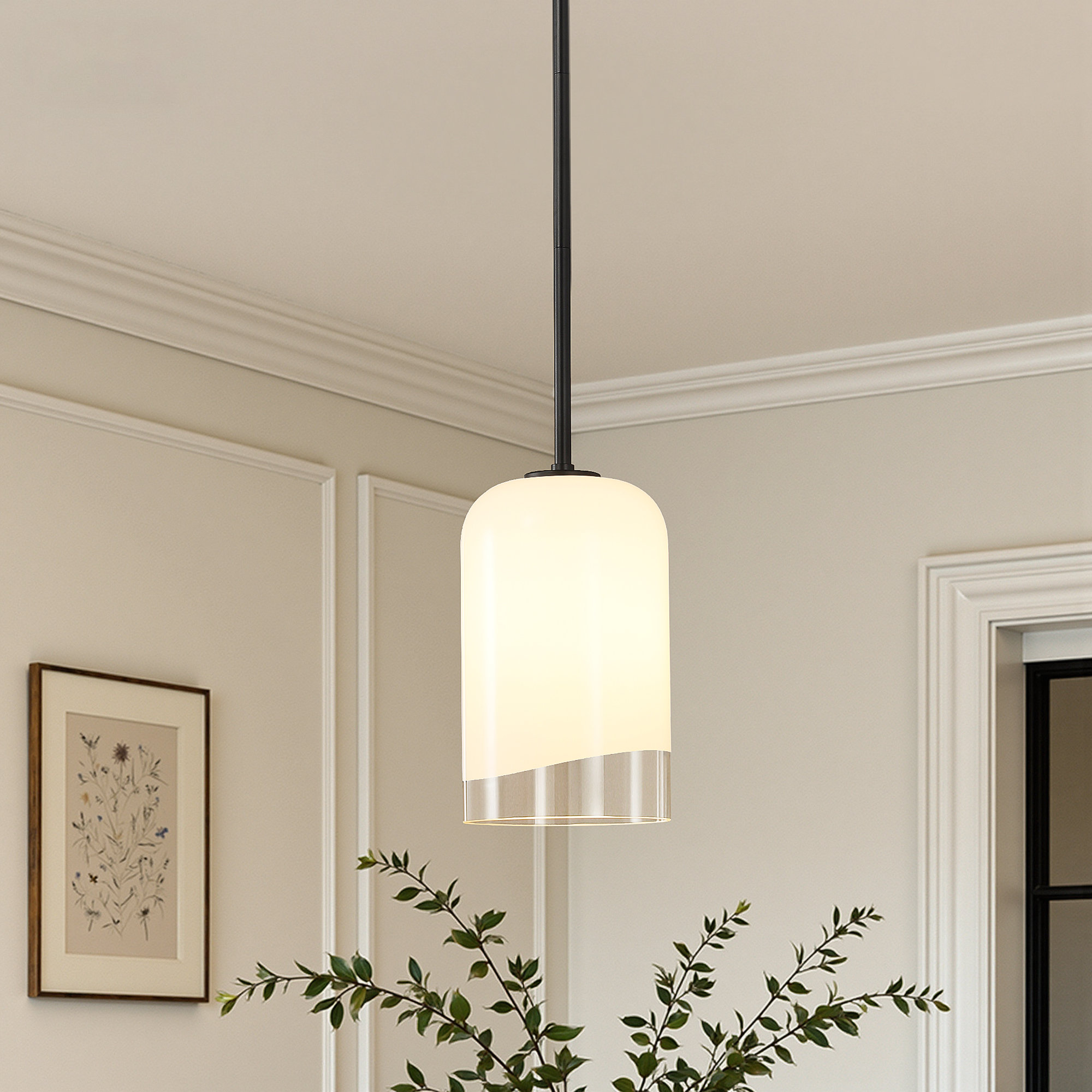 Corrigan Studio® 1- Light Modern Adjustable Pendant Light Kitchen ...
