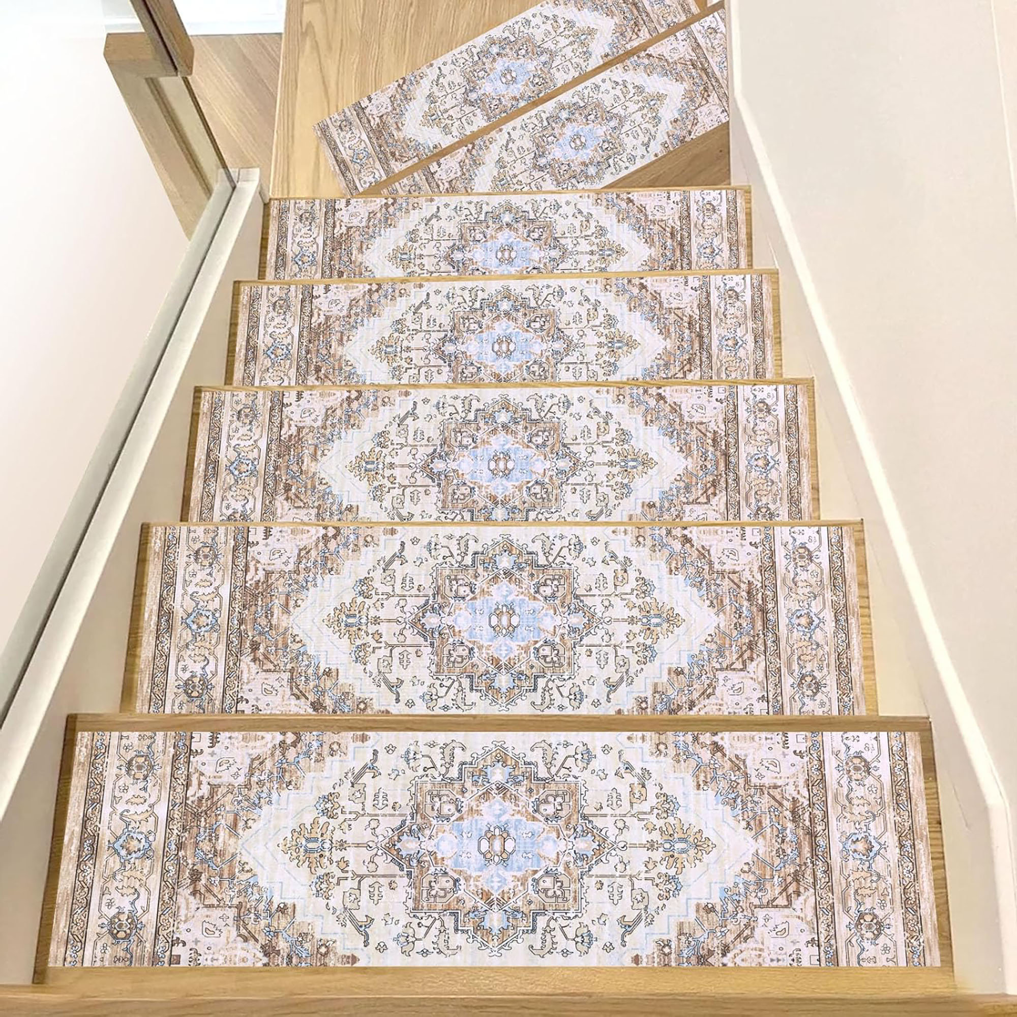 Bungalow Rose 30''X8'' Stair Treads Non Slip, Stair Runners For Wooden ...