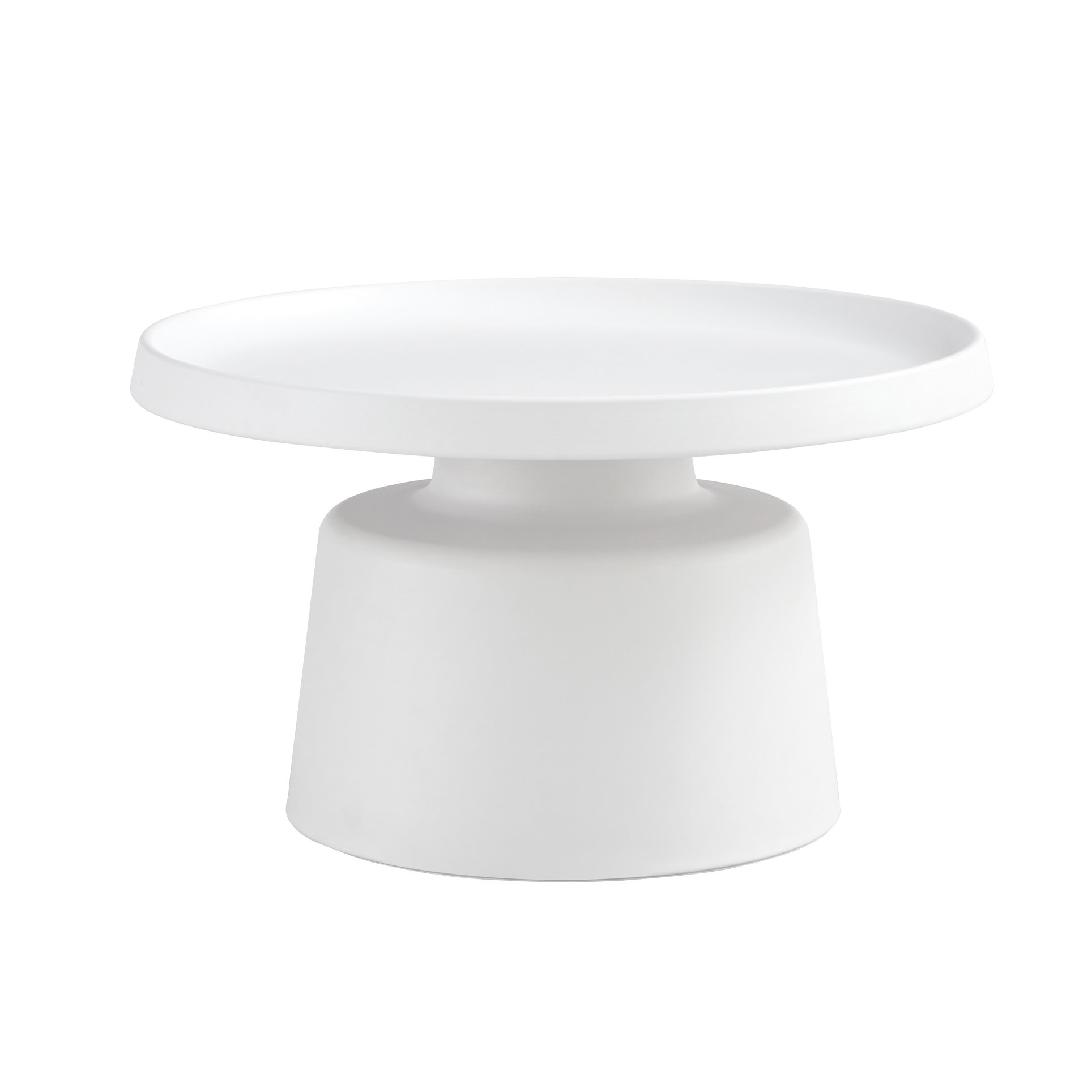 Ivy Bronx Stylish Round Metal Coffee Table Duo, Black, 70cm 50cm ...