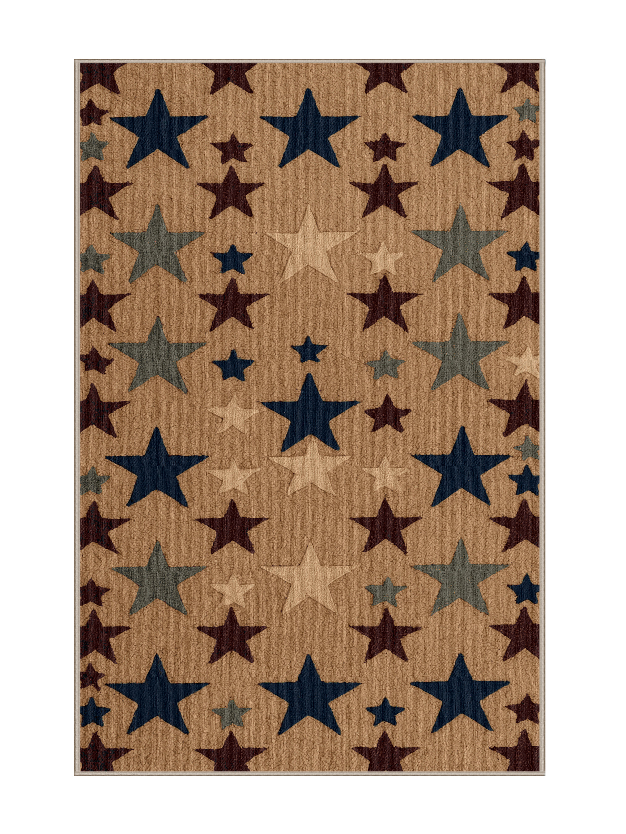 One Allium Way® Washable Country Stars Farm Area Rug | Wayfair