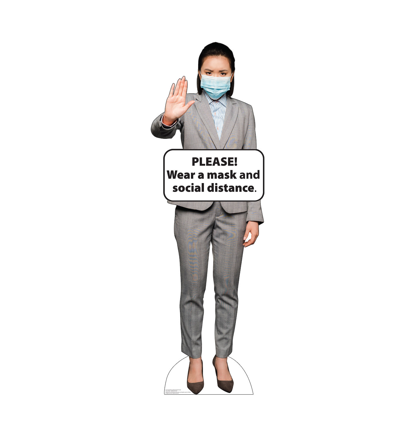 Advanced Graphics «Social Distance Mask Standee» - Wayfair Canada