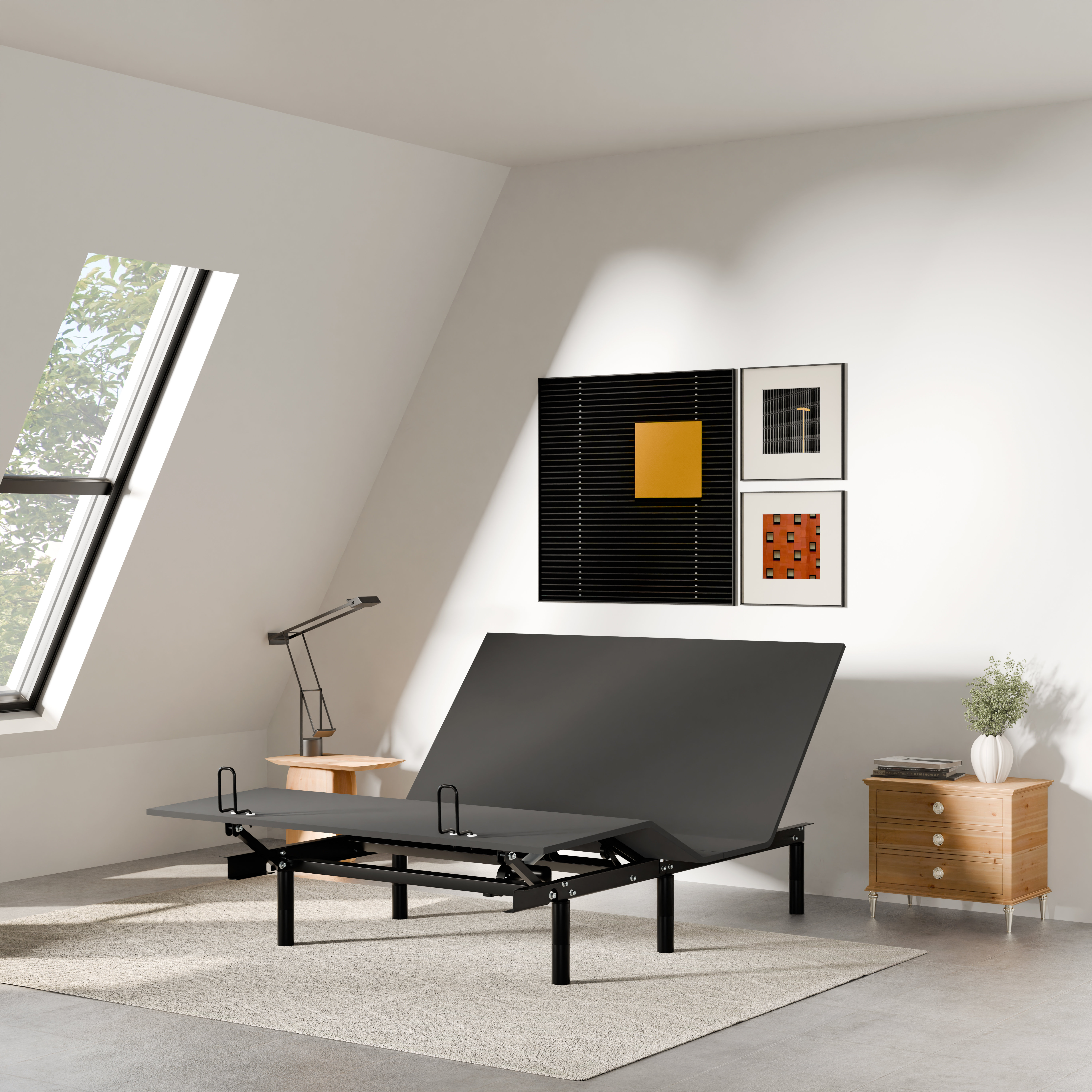 FlexiNest Twin XL Ergonomic Adjustable Electric Standard Bed Frame ...