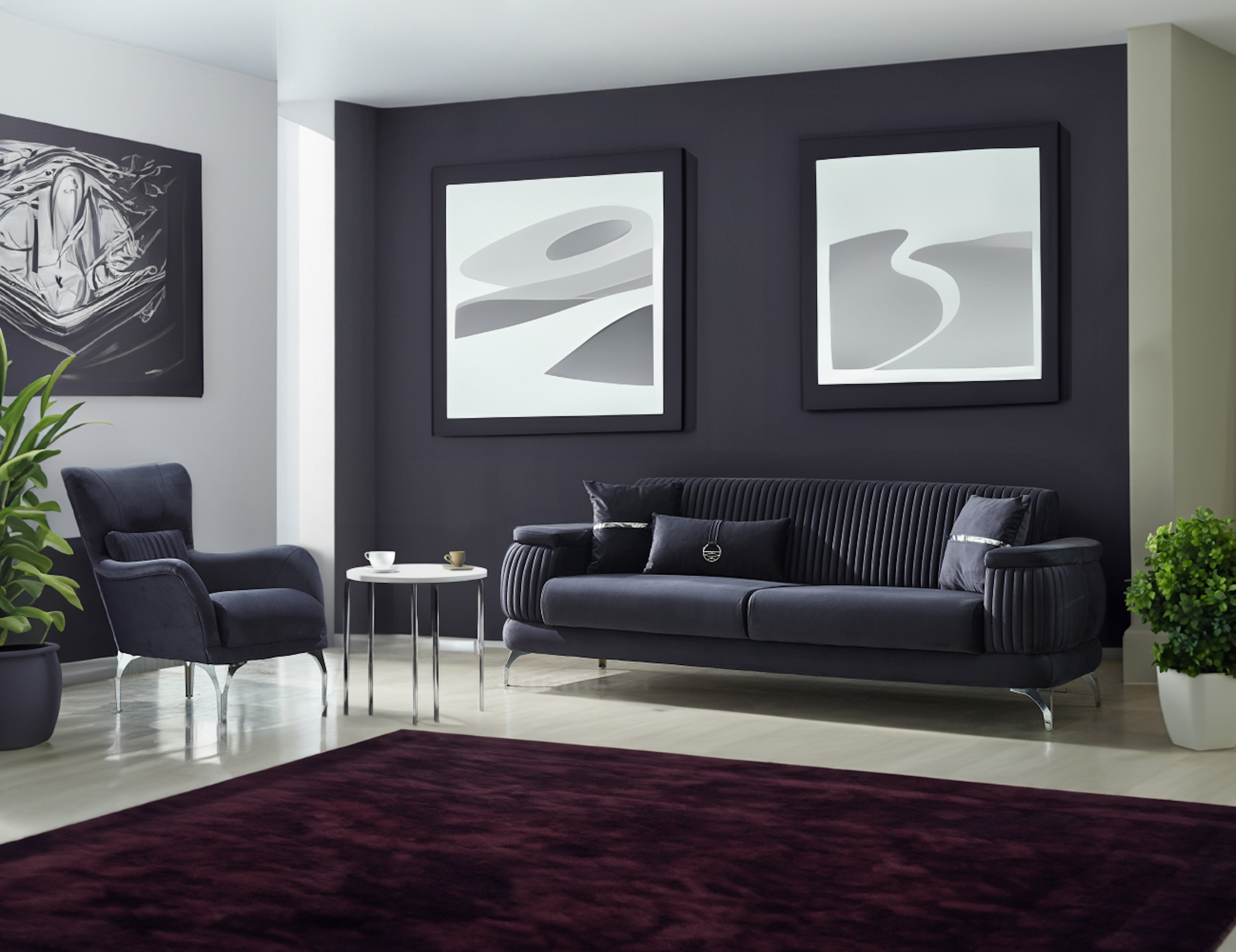 Latitude Run® Treonna 2 - Piece Velvet Living Room Set - Wayfair Canada