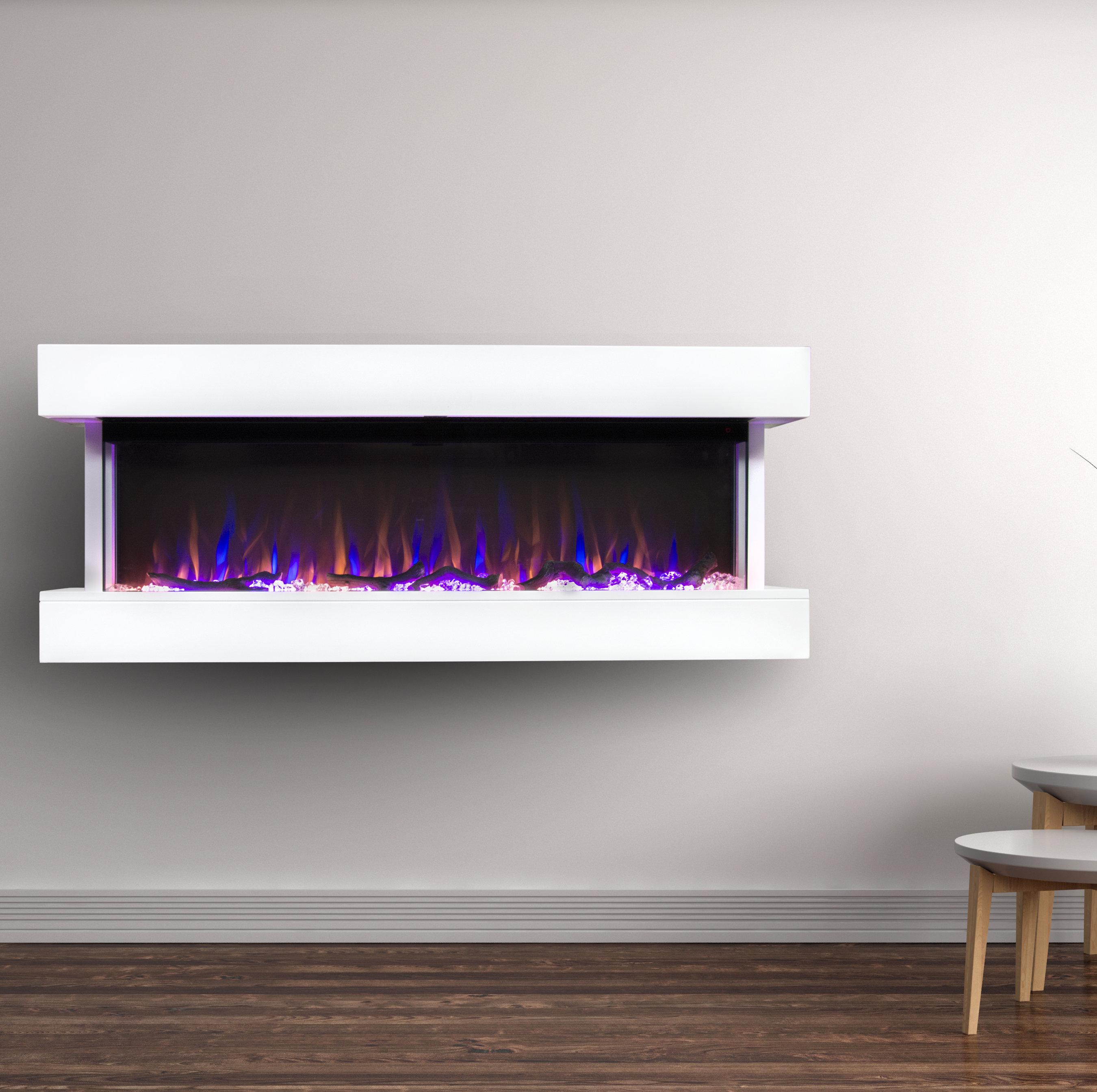Touchstone Chesmont 50" Wide 3-Sided Wall Mount Smart Electric ...