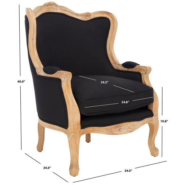 One Allium Way® Alamosa 34" Wide Linen Wingback Chair & Reviews | Wayfair