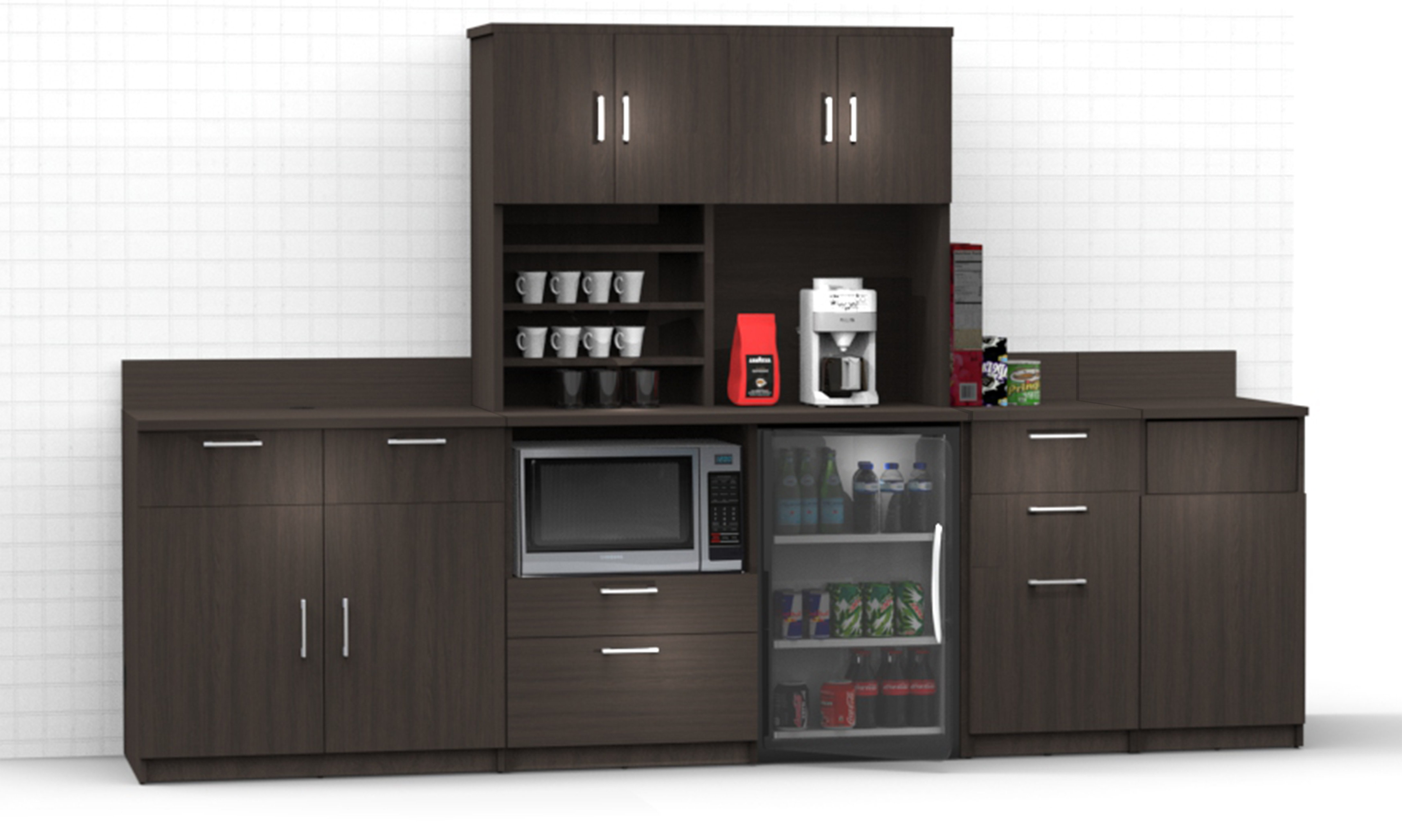 Breaktime Buffet Sideboard Kitchen Break Room Lunch Coffee Kitchenette ...