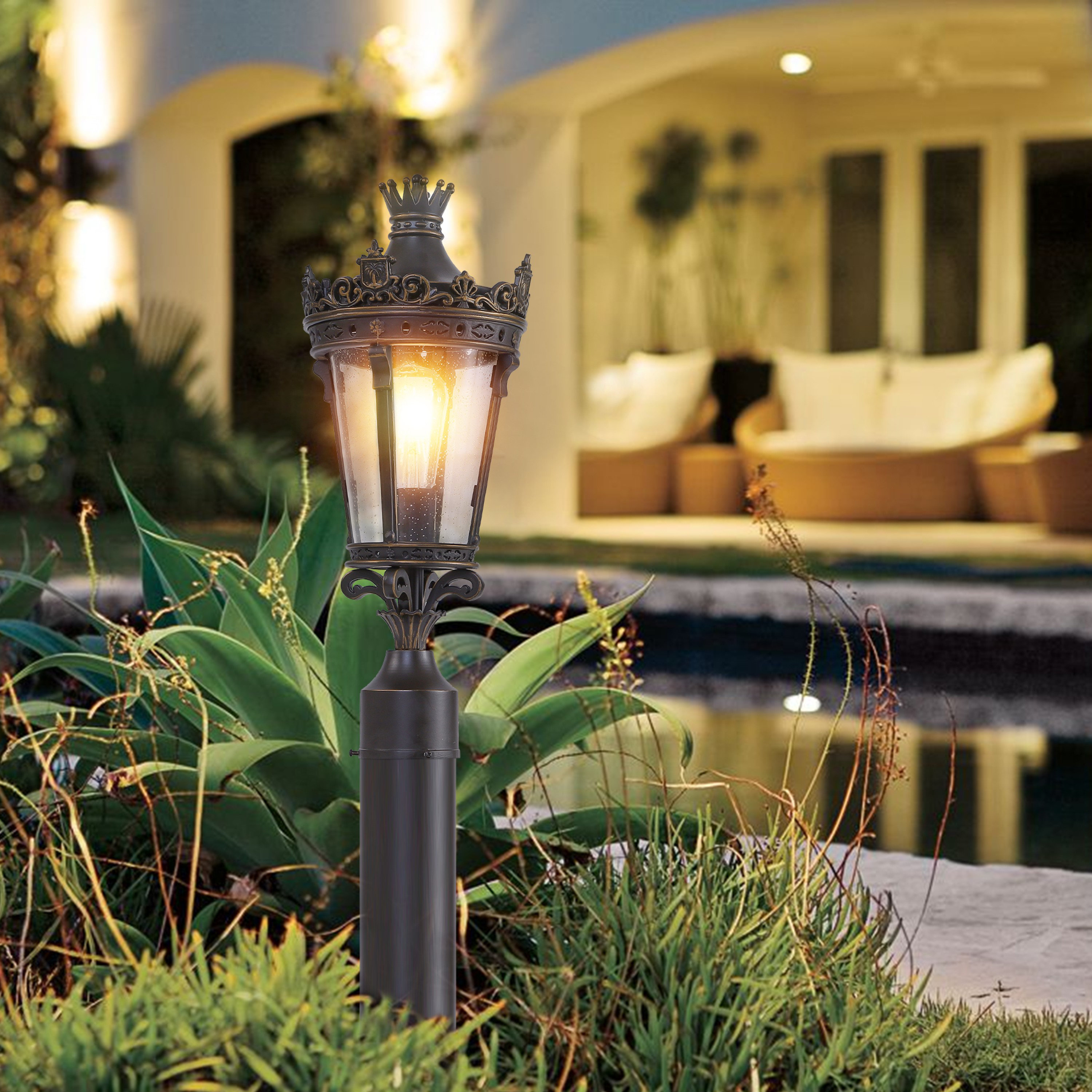 Astoria Grand Vintage Outdoor Waterproof Lamp Post Light | Wayfair