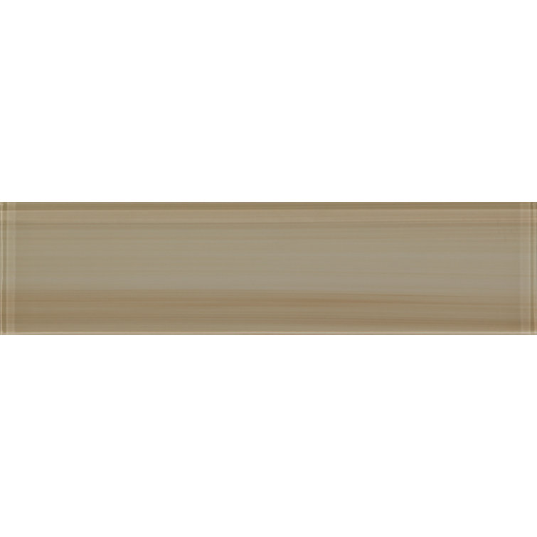 Dovecove Kelvin 3" x 12" Crystal Glass Bamboo Look Subway Wall Tile ...