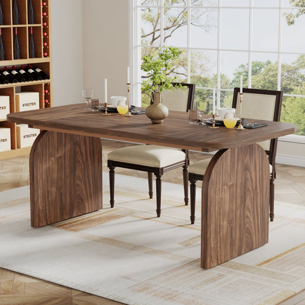 Red Barrel Studio® 63'' L x 32'' W Rustic Dining Kitchen Table ...