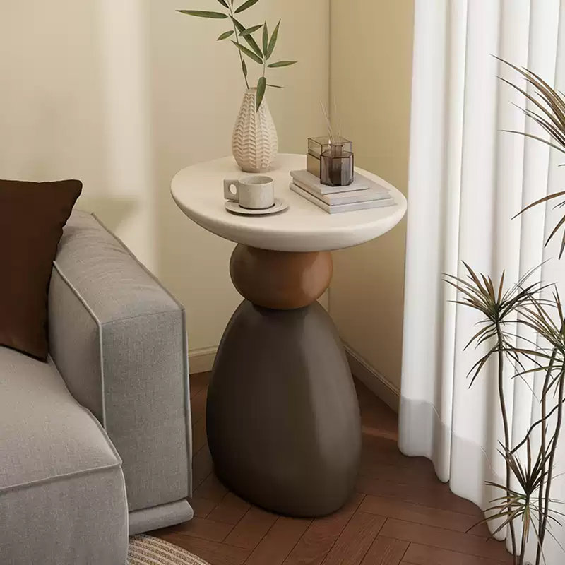 Corrigan Studio® Modern Resin + Stone End Table | Wayfair