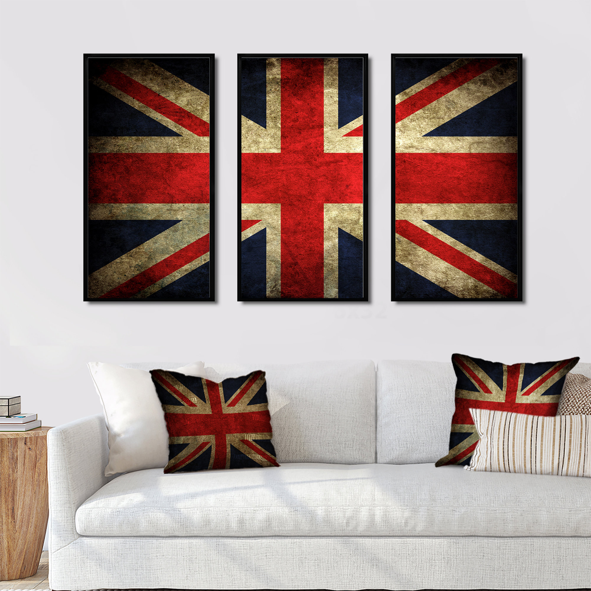 Red Barrel Studio® " Vintage UK Flag " 3 - Pieces | Wayfair