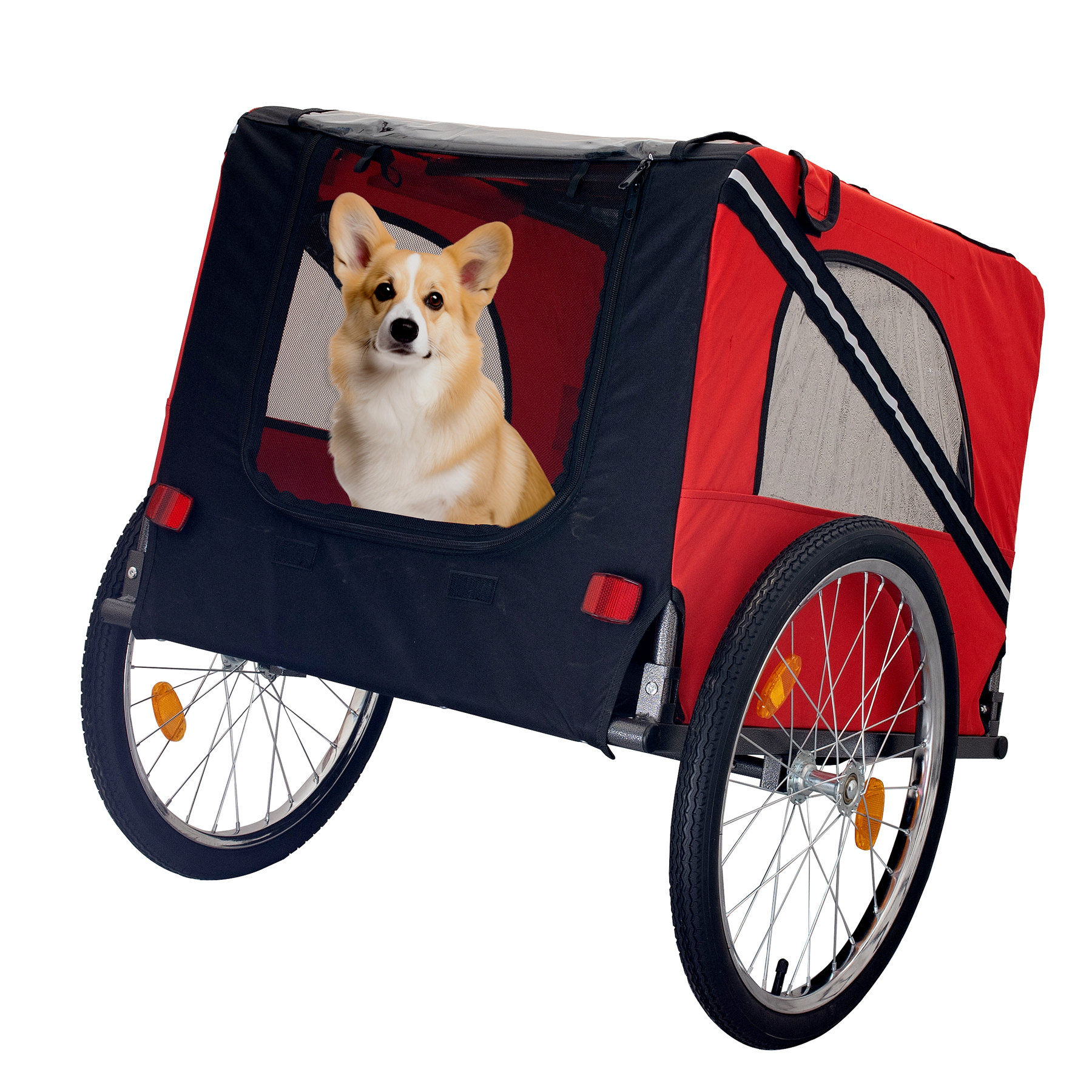 Tucker Murphy Pet™ Dog Bike Trailer, Breathable Mesh Dog Cart With 3 ...