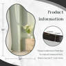 Wrought Studio™ Irregular Unique Shaped Wall Mirror, Asymmetrical ...