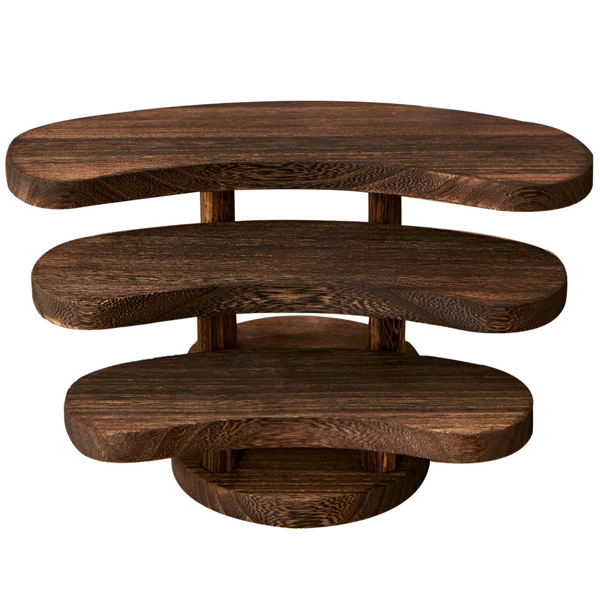 Loon Peak® Zen Burned Paulownia Wood Storage Rack | Step By Step Tea ...