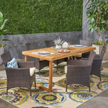 Bay Isle Home Amari 6 - Person Rectangular Outdoor Dining Set | Wayfair