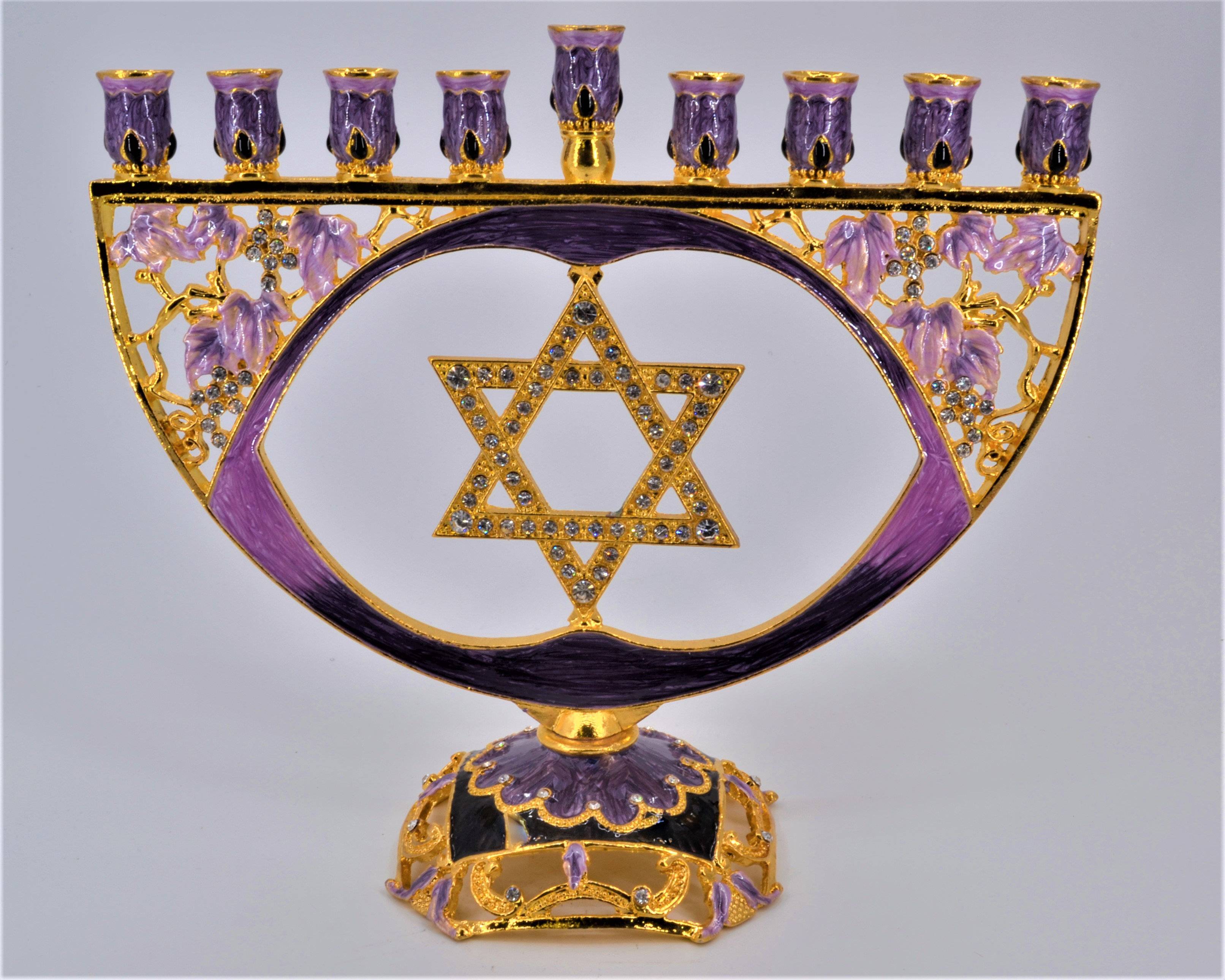 The Holiday Aisle® Jeweled Menorah | Wayfair