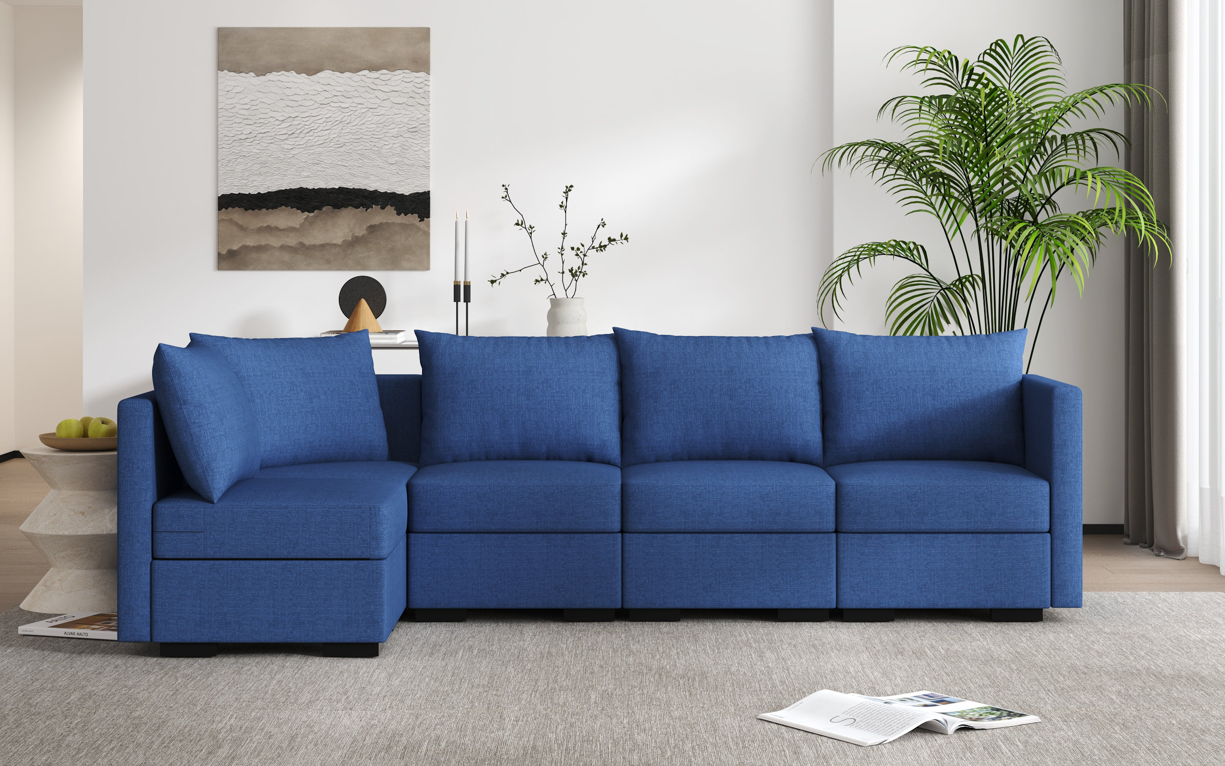 Latitude Run® 5-Seater Modular Sectional Sofa Reversible And ...