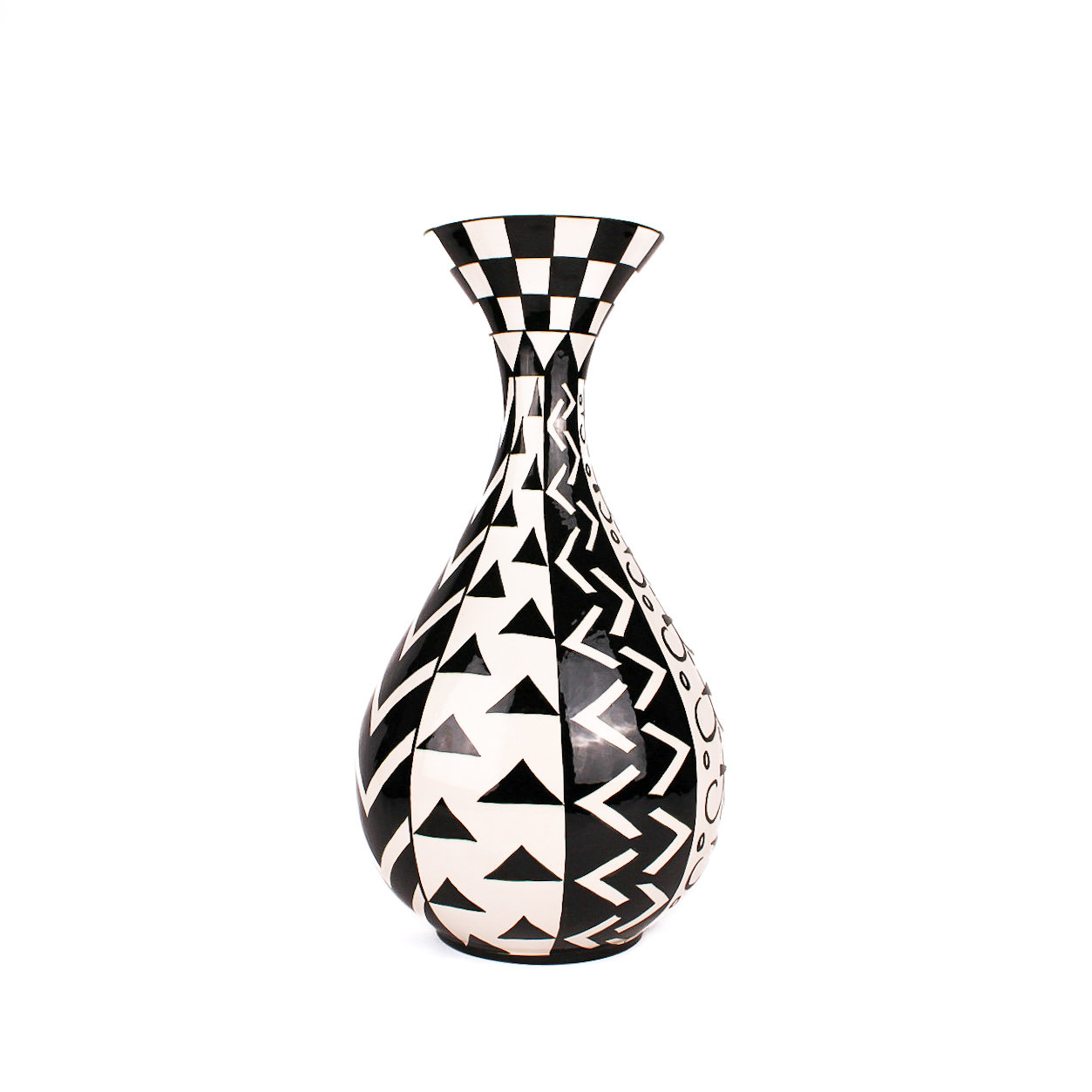 SaleenArt USA African 20" H Long Necked Fluted Vase | Perigold